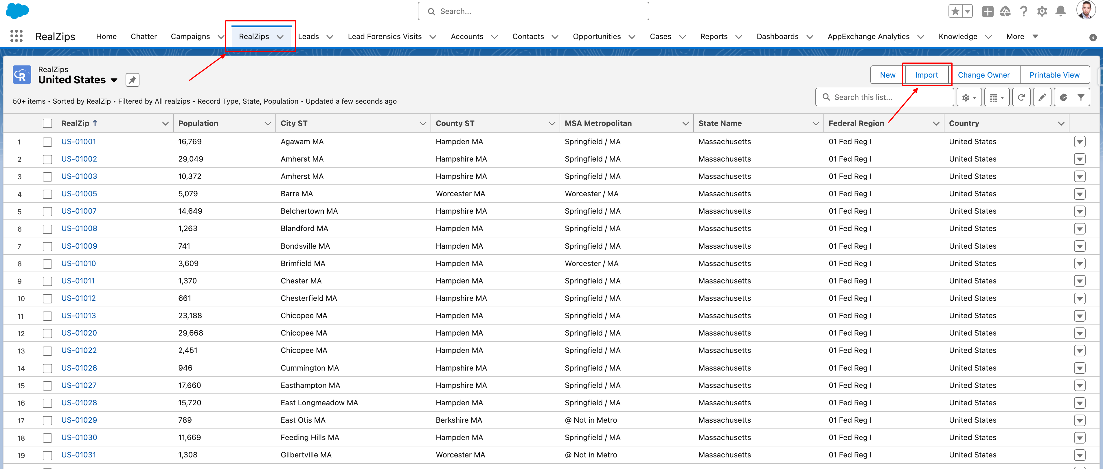 Import RealZips GeoData